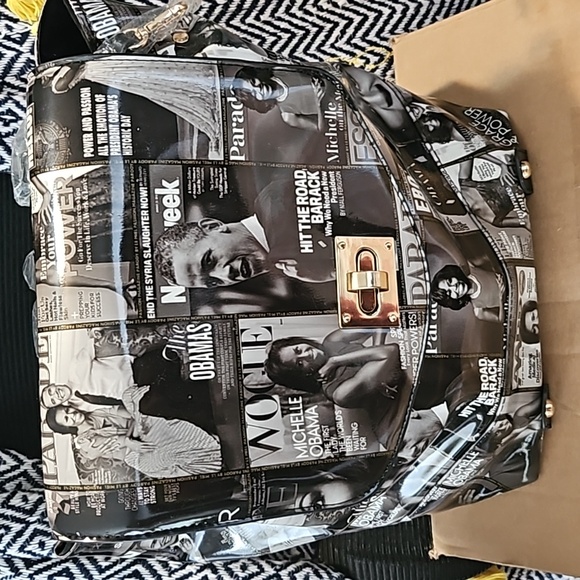 Bags | Nwt Michelle Obama Magazine Backpack With Wallet Black | Poshmark